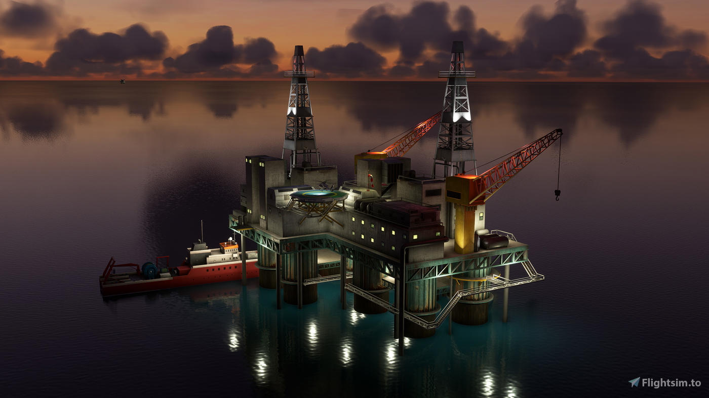 Adriatic / Italy Oil Rig placements for Microsoft Flight Simulator | MSFS