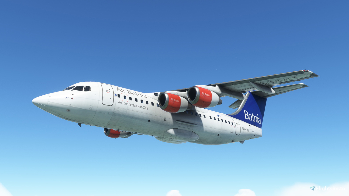 Air Botnia BAe 146-200 OH-SAI circa 2002 for Microsoft Flight Simulator ...