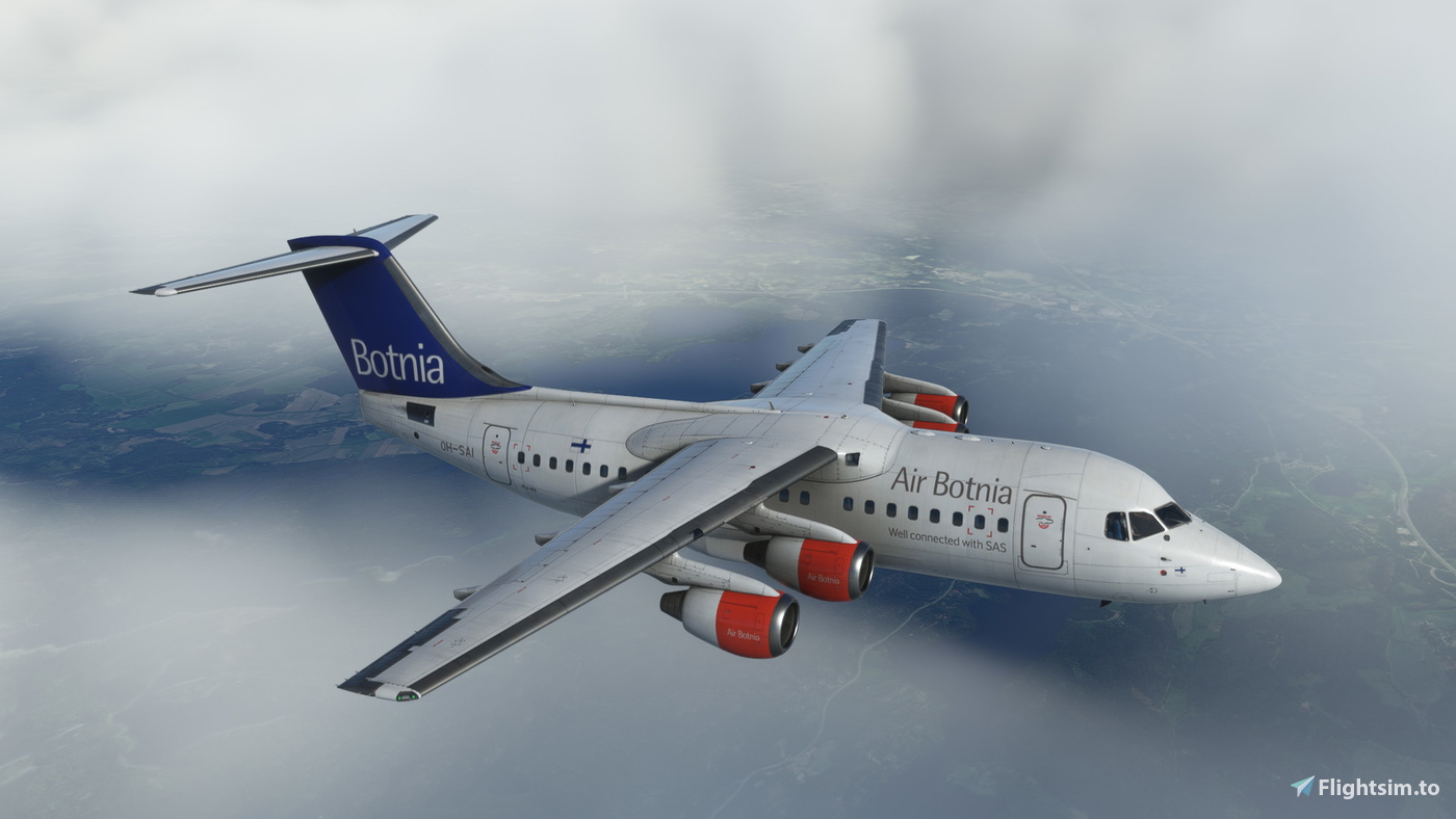 Air Botnia BAe 146-200 OH-SAI circa 2002 for Microsoft Flight Simulator ...