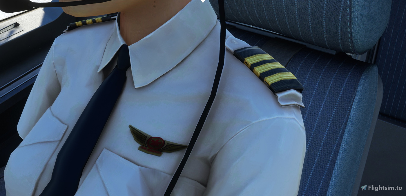 Air Canada shirt for both male and female copilot. for Microsoft Flight ...