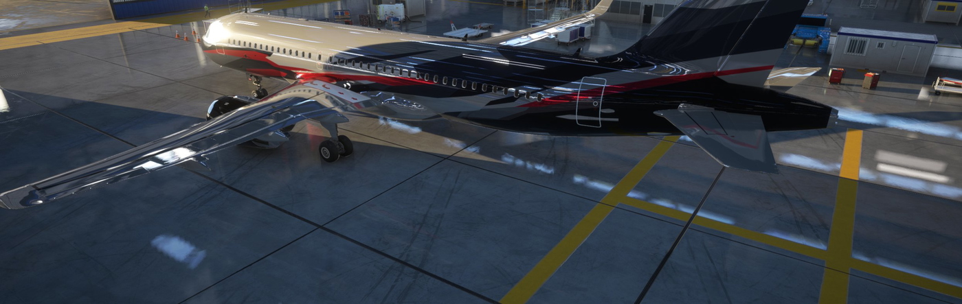 AIRBUS A320 NEO RED-CHROME LIVERY for Microsoft Flight Simulator | MSFS