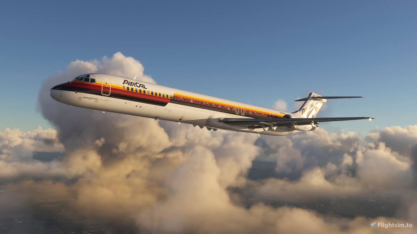 AirCal Fly the Maddog X MD80 - 8K for Microsoft Flight Simulator | MSFS