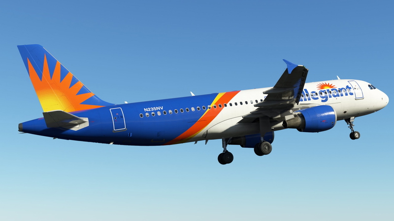 Allegiant Air Fenix A320 New Livery Pack for Microsoft Flight Simulator ...