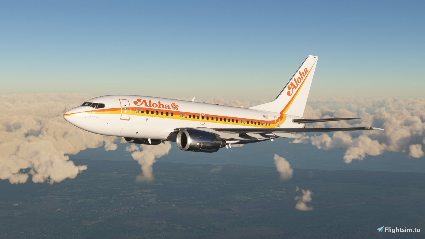 Aloha Airlines Retro Livery PMDG Boeing 737-600 (Fictional) - 8K for ...