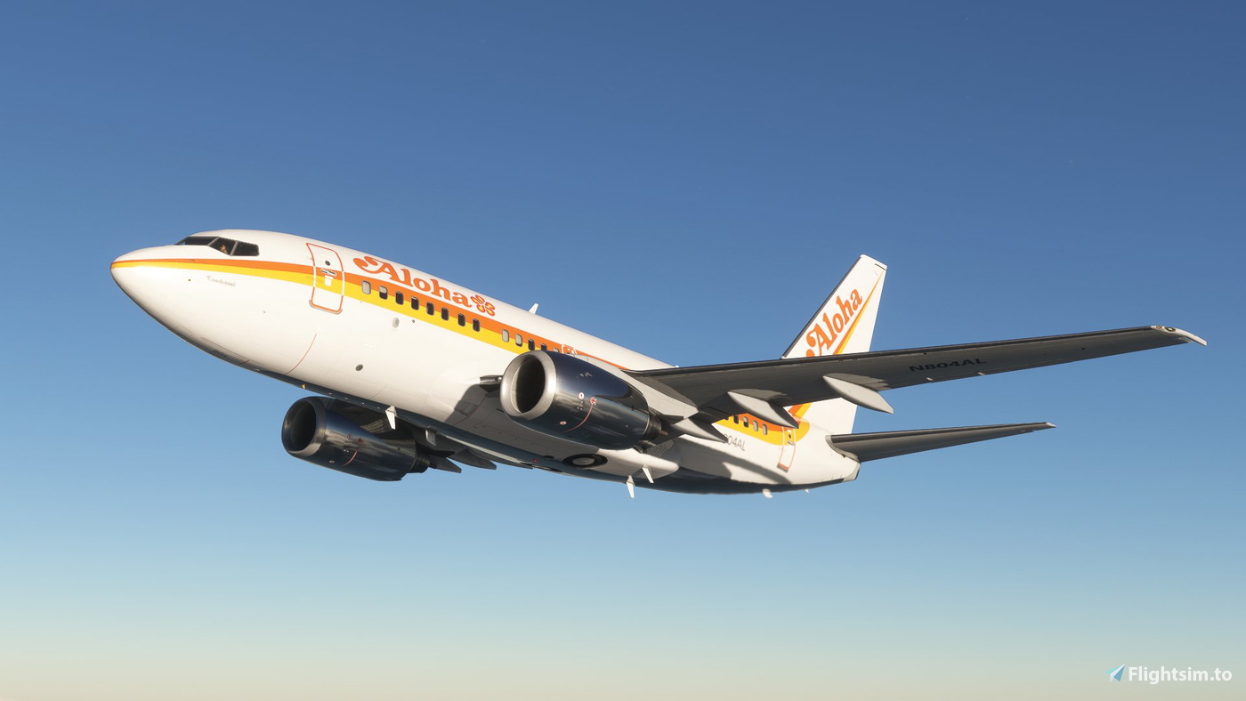 Aloha Airlines Retro Livery PMDG Boeing 737-600 (Fictional) - 8K for ...