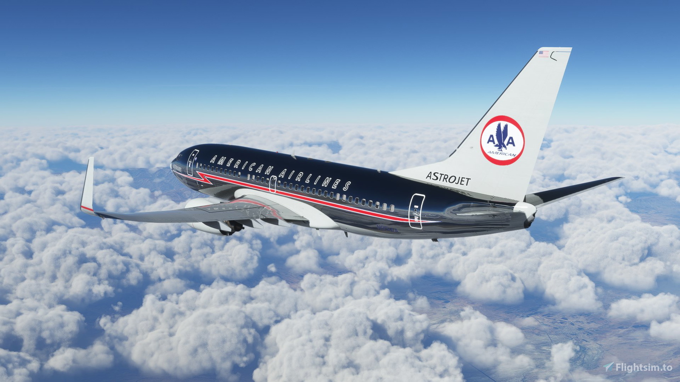 American Airlines Astrojet Special Livery PMDG Boeing 737-700 - 8K for ...
