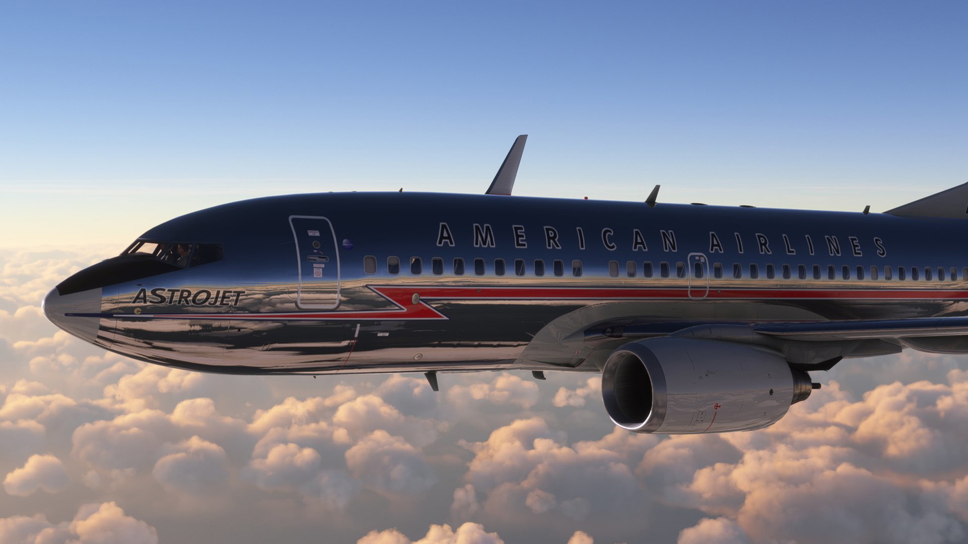 American Airlines Astrojet Special Livery PMDG Boeing 737-700 - 8K for ...