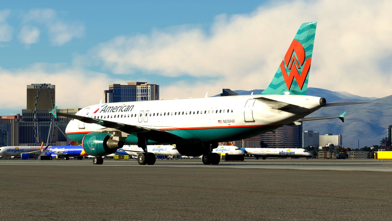 American / America West Merger [8K] - Fenix A320 for Microsoft Flight ...