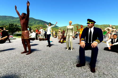 Animated Human 3D Models Library » Microsoft Flight Simulator