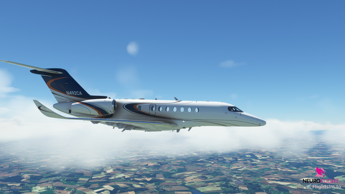 Asobo Citation Longitude N492CA livery 8K [by request] for Microsoft ...