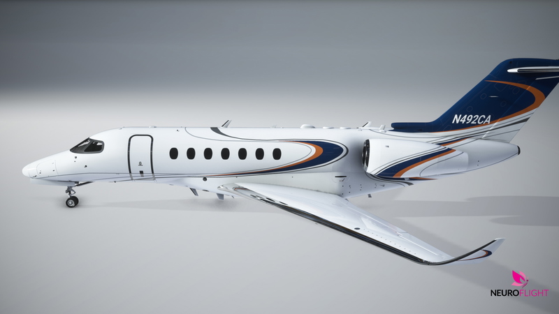 Asobo Citation Longitude N492CA livery 8K [by request] for Microsoft ...