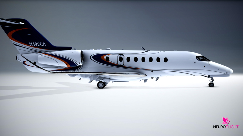 Asobo Citation Longitude N492CA livery 8K [by request] for Microsoft ...