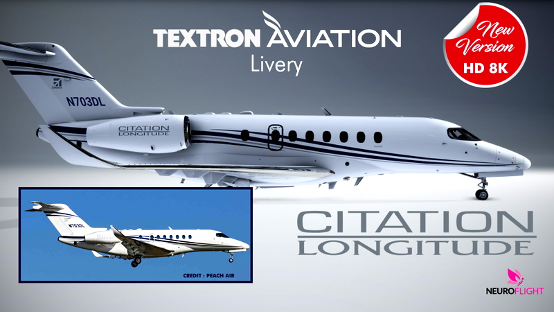 Threads - Asobo Citation Longitude Textron Aviation livery [8K] for ...