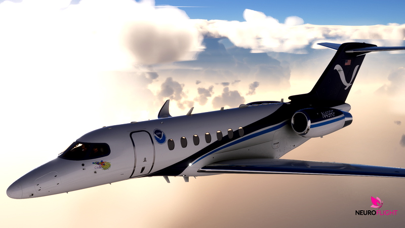 Asobo Citation Longitude NOAA N49RF "Gonzo" Livery [8K] for Microsoft ...