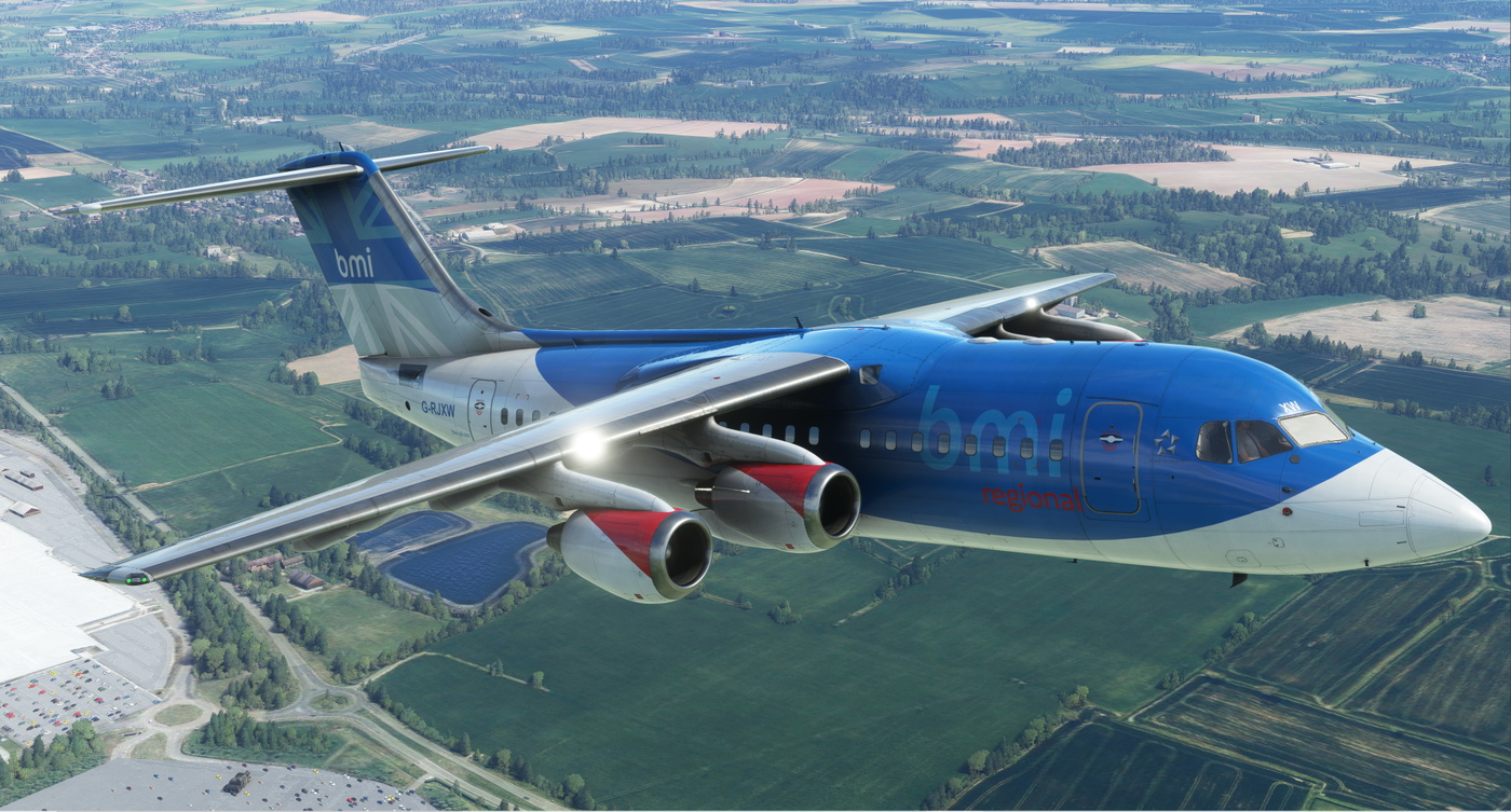 BAe 146-200 bmi Regional G-RJXW for Microsoft Flight Simulator | MSFS