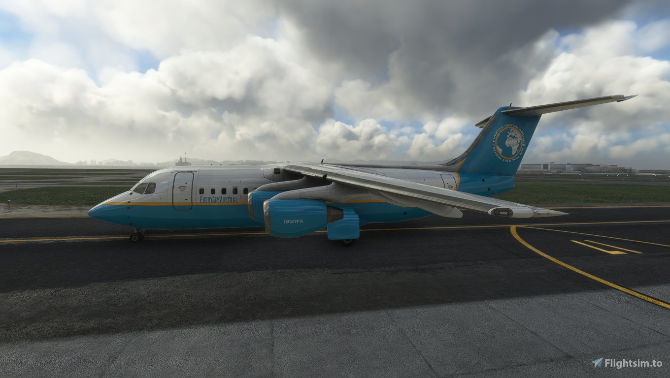 BAe 146-200 repaint for EveryAir Virtual PT-BAE (4K) for Microsoft ...