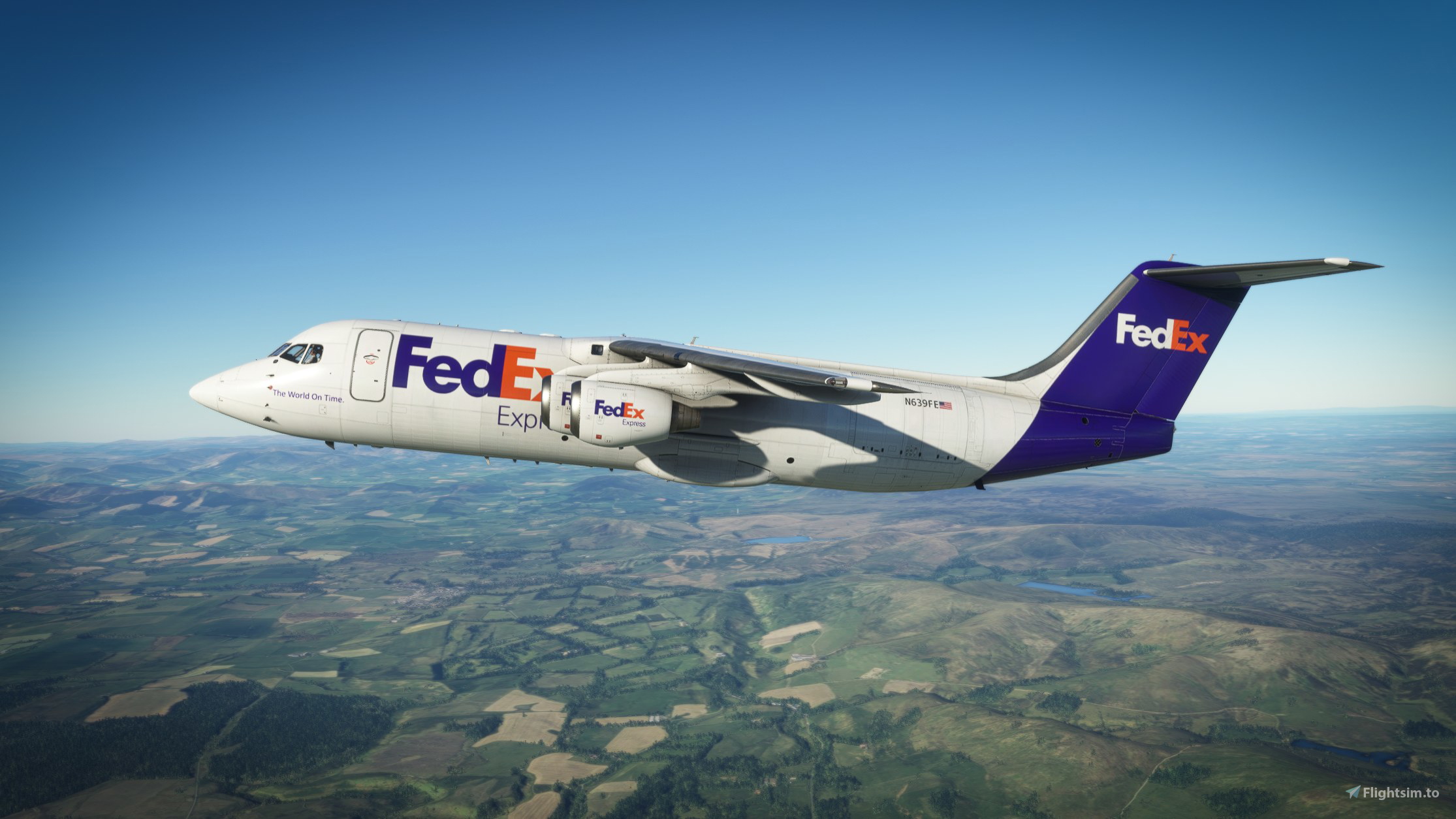 BAe 146-300QT FEDEX N639FE » Microsoft Flight Simulator