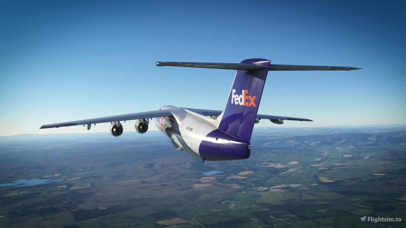 BAe 146-300QT FEDEX N639FE for Microsoft Flight Simulator | MSFS