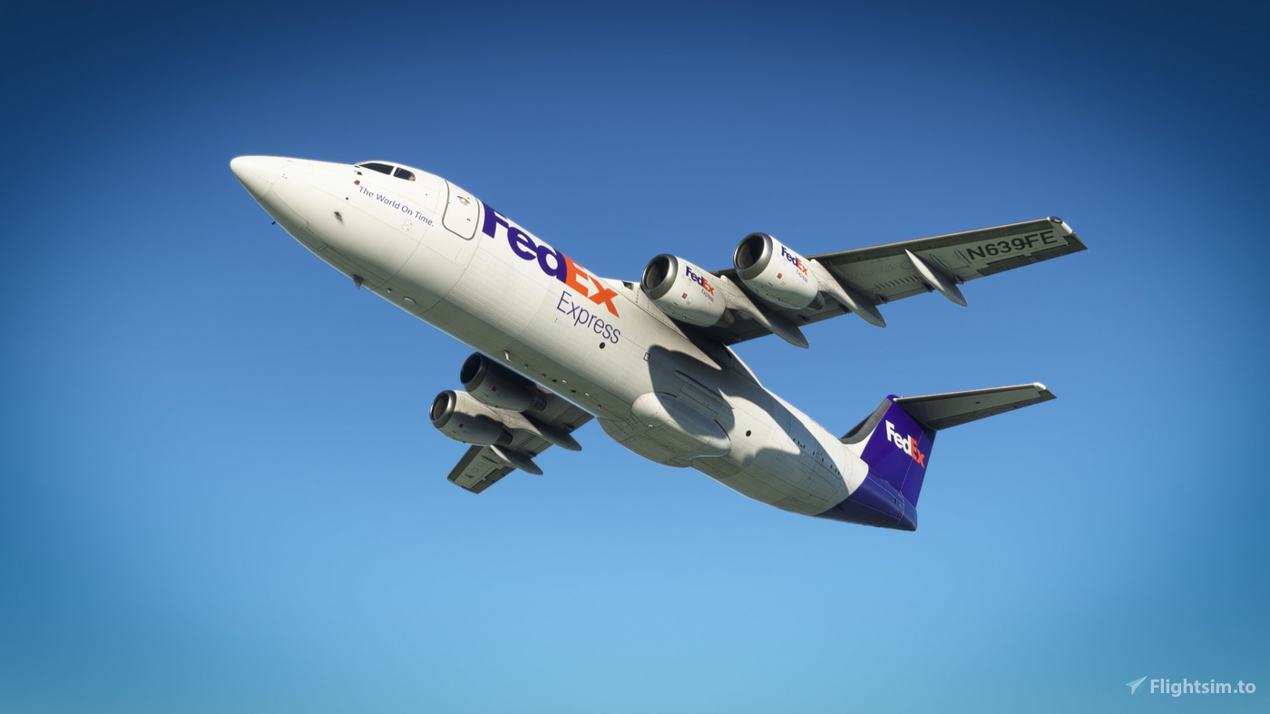 BAe 146-300QT FEDEX N639FE for Microsoft Flight Simulator | MSFS