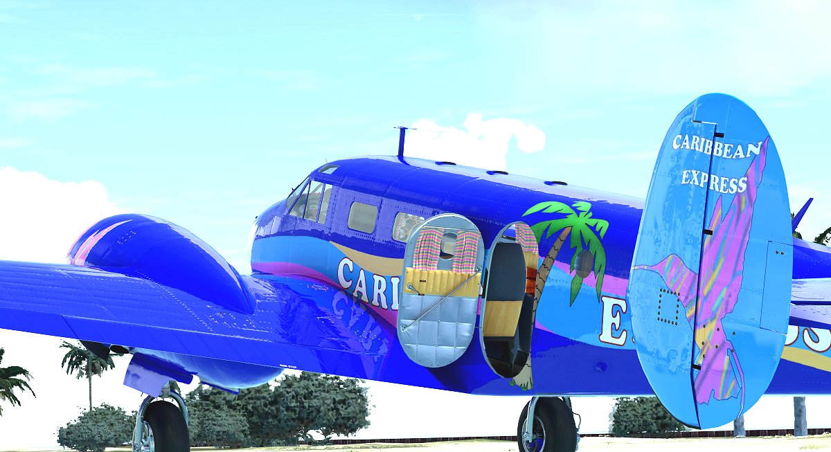 Beech 18 Caribbean Express for Microsoft Flight Simulator | MSFS