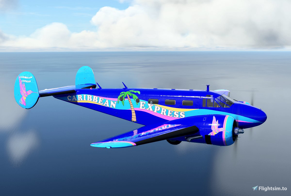 Beech 18 Caribbean Express for Microsoft Flight Simulator | MSFS