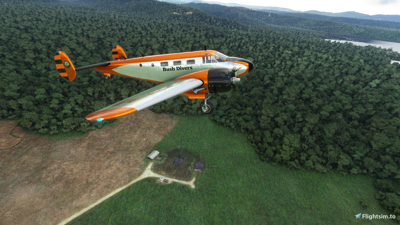 Beech D-18S Bush Divers Livery, Paint and Metal variants for Microsoft ...