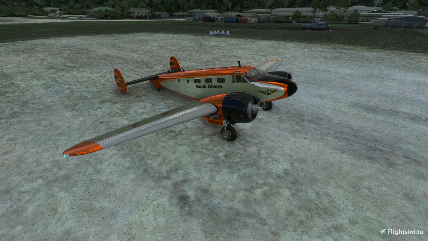 Beech D-18S Bush Divers Livery, Paint and Metal variants for Microsoft ...