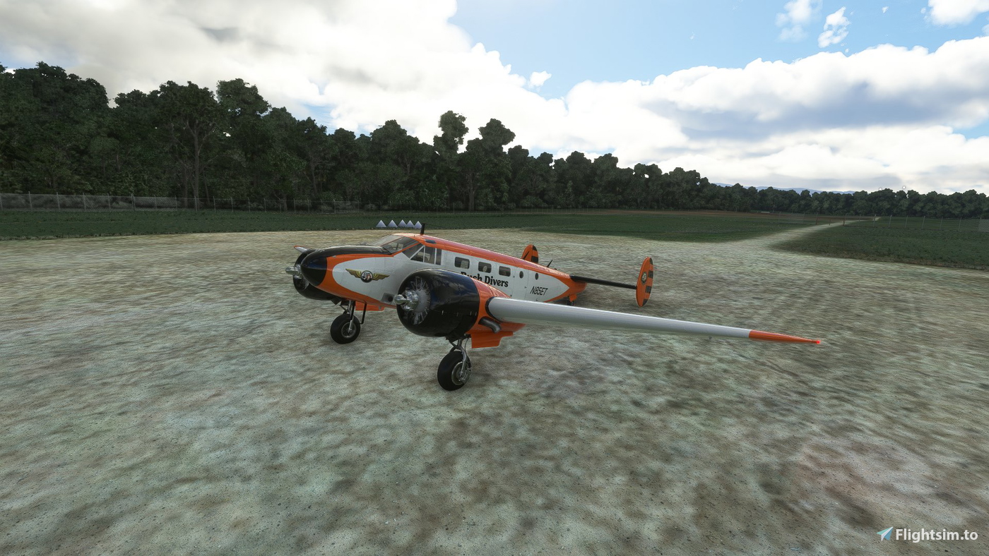 Beech D-18S Bush Divers Livery, Paint and Metal variants for Microsoft ...
