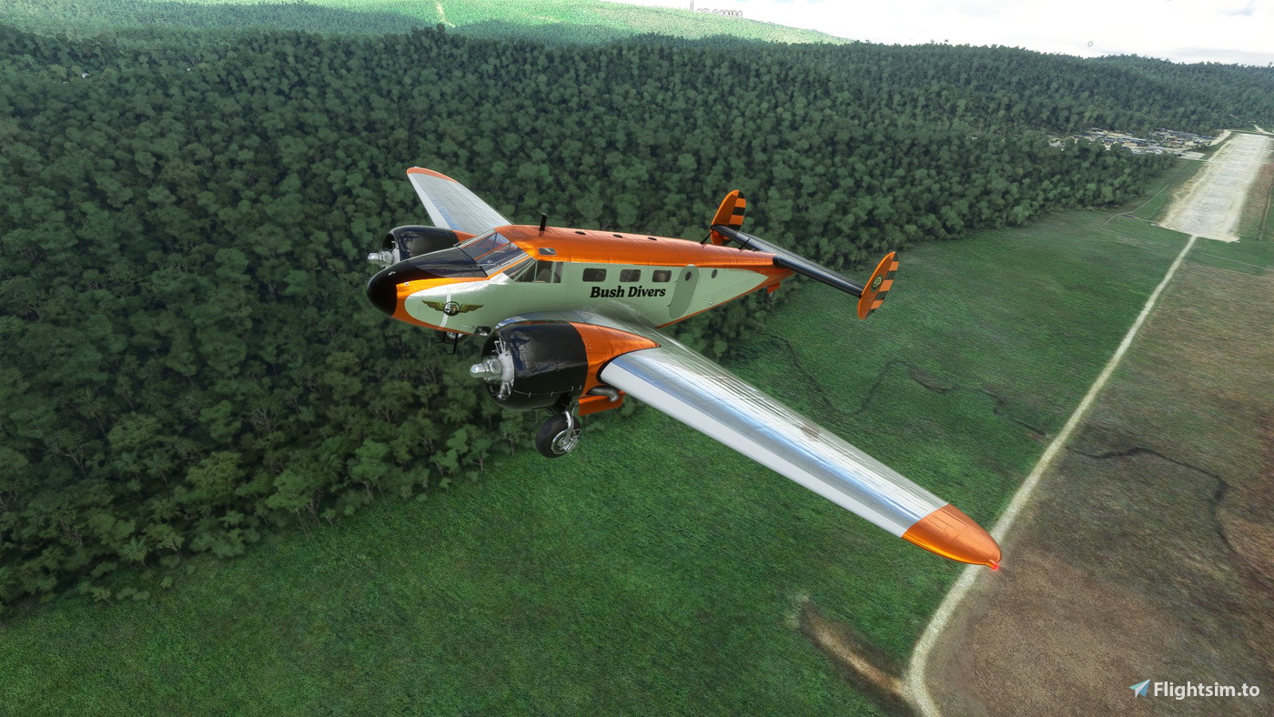 Beech D-18S Bush Divers Livery, Paint and Metal variants for Microsoft ...