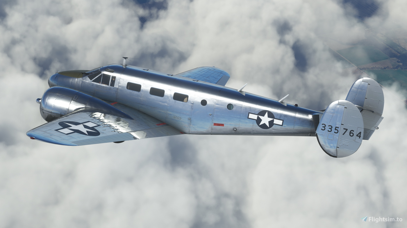 Beech UC-45F Expeditor 43-35764 "Factory Fresh" for Microsoft Flight ...