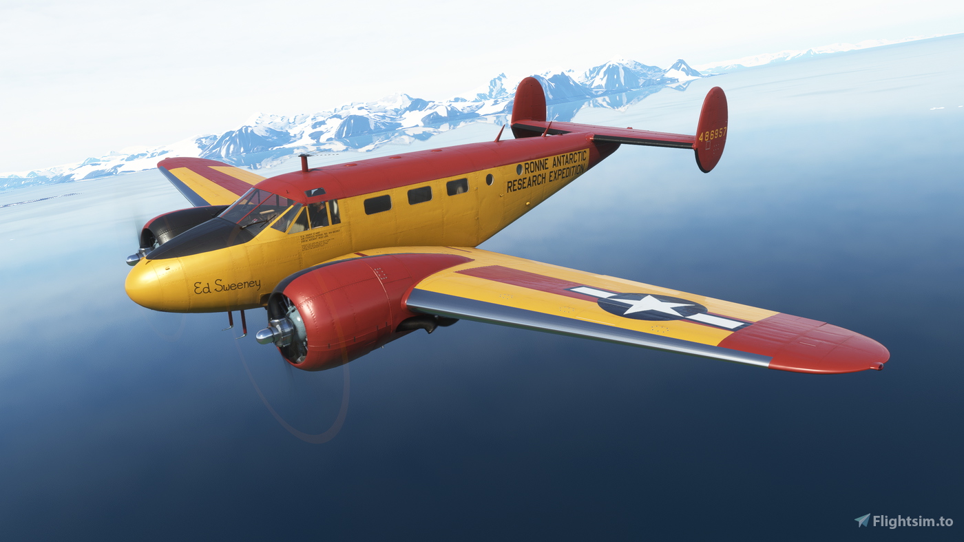 Beechcraft C-45F Expeditor 44-86957 for Microsoft Flight Simulator | MSFS