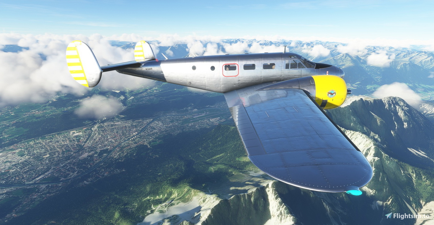 Beechcraft D18S N184KP pour Microsoft Flight Simulator | MSFS