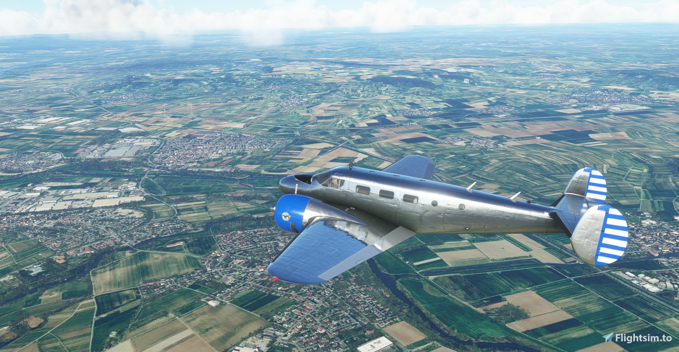 Beechcraft D18S N223CM for Microsoft Flight Simulator | MSFS