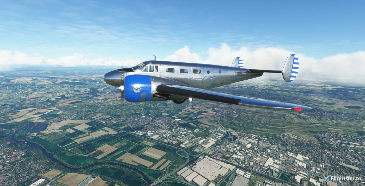 Beechcraft D18S N223CM for Microsoft Flight Simulator | MSFS