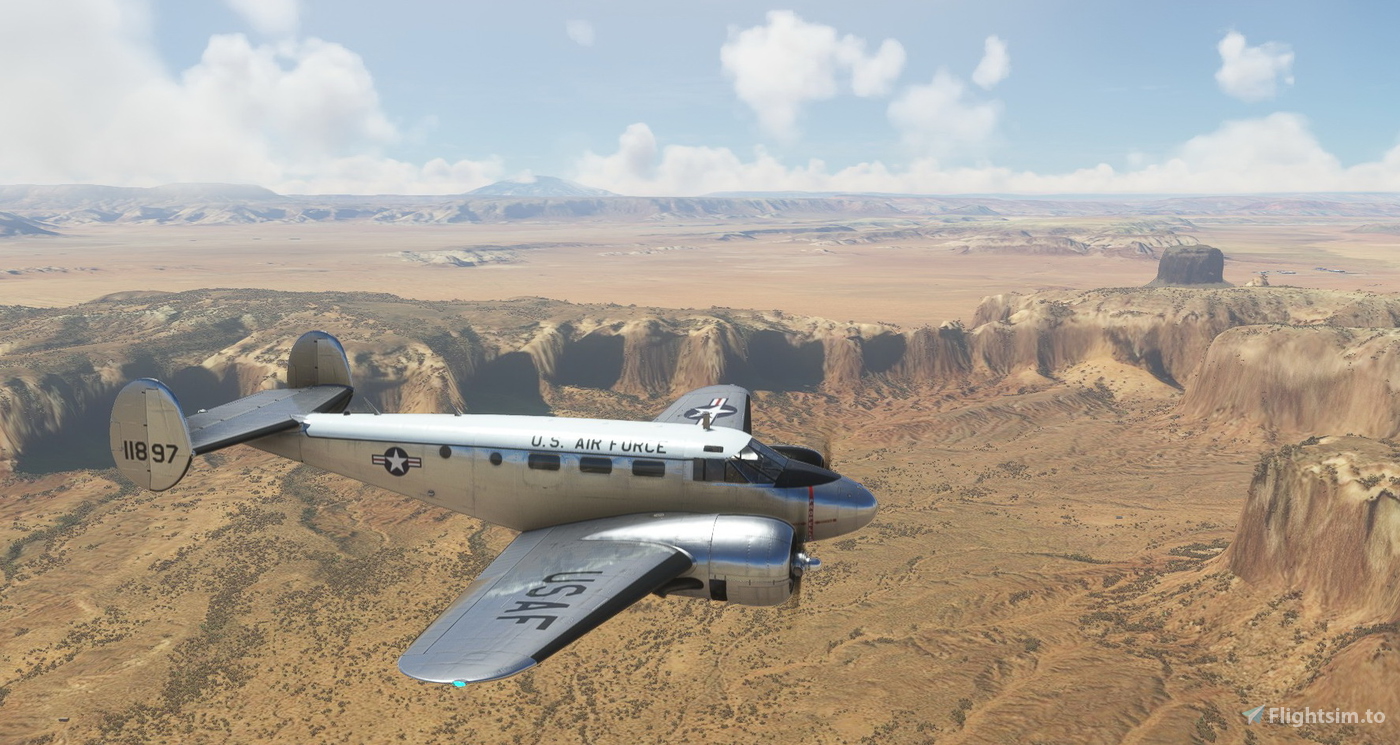 Beechcraft D18S USAF 51-11897 for Microsoft Flight Simulator | MSFS