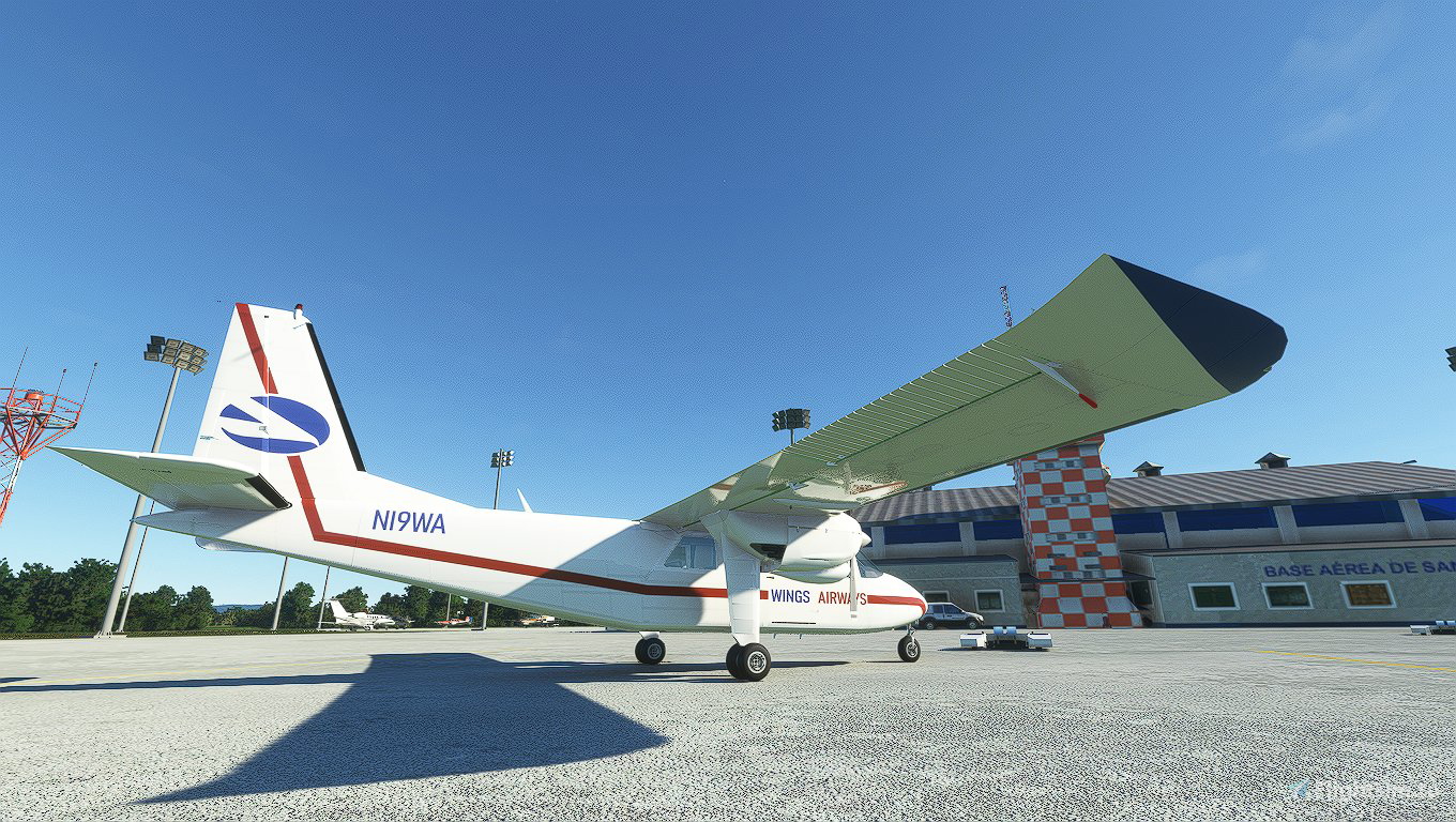 BN2 Islander Wings Airways N19WA repaint request for Microsoft Flight ...