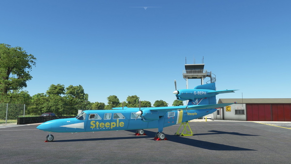 BN2A-MkIII Trislander Aurigny G-BEVT (Islands' Insurance Livery) for ...