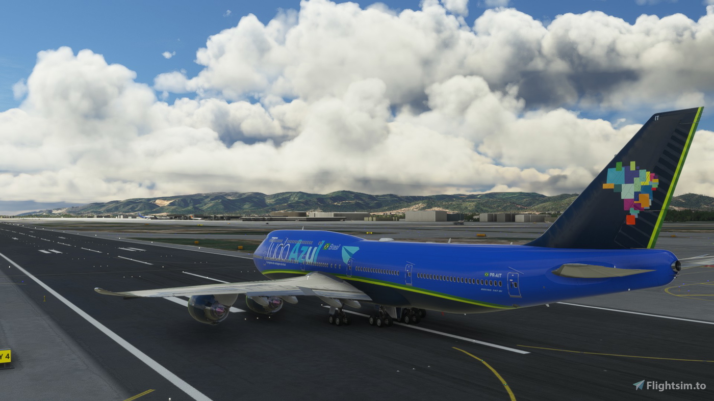 Boeing 747-8i Big Blue Bus 4K [No mirroring] のために Microsoft Flight ...