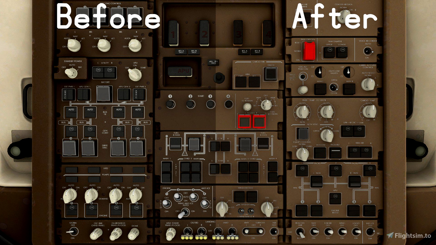 Boeing 747-8i Improved Cockpit Textures 对于 Microsoft Flight Simulator ...