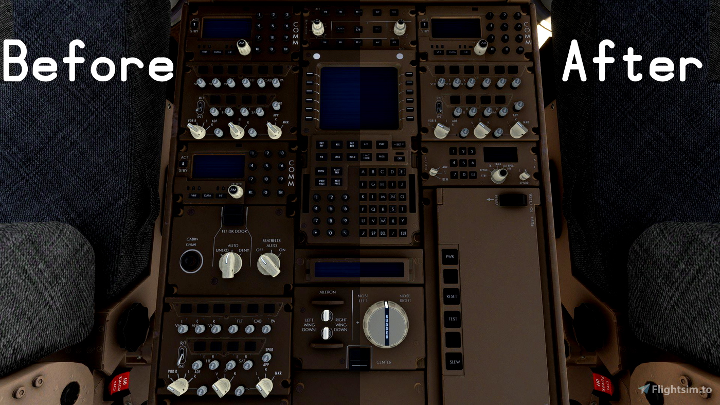 Boeing 747-8i Improved Cockpit Textures for Microsoft Flight Simulator ...