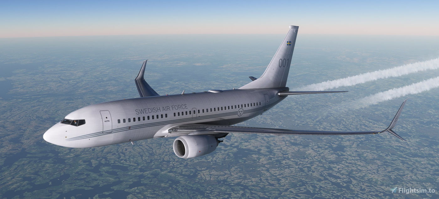 Boeing/Saab TP-200 (737BBJ) Swedish Air Force VIP transport Livery for ...