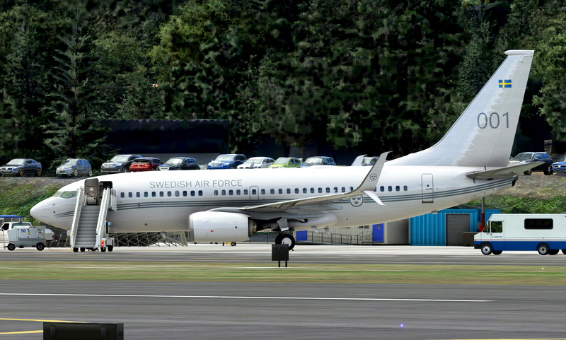 Boeing/Saab TP-200 (737BBJ) Swedish Air Force VIP transport Livery for ...