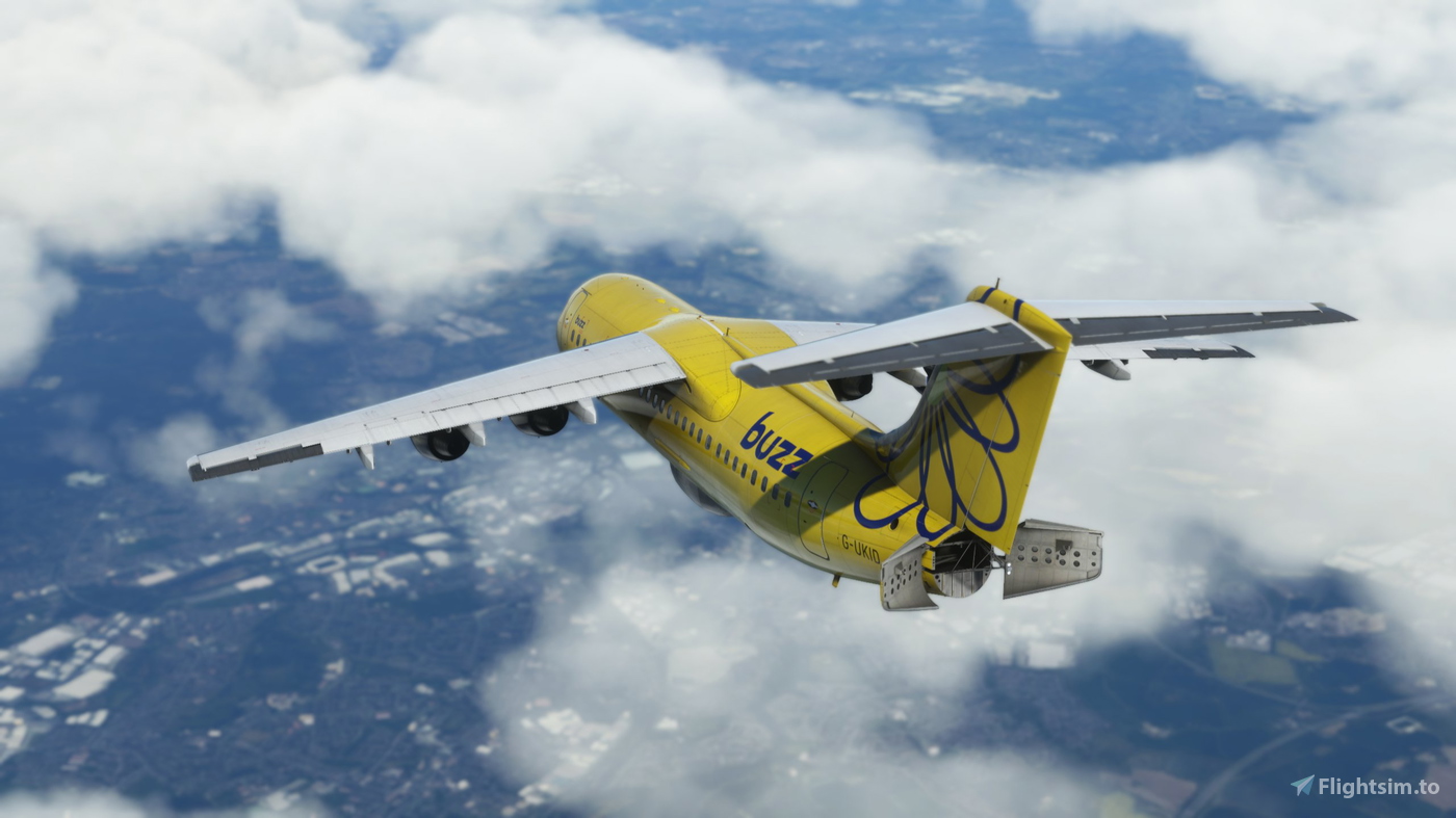 Buzz Airline BAE 146-300 for Microsoft Flight Simulator | MSFS