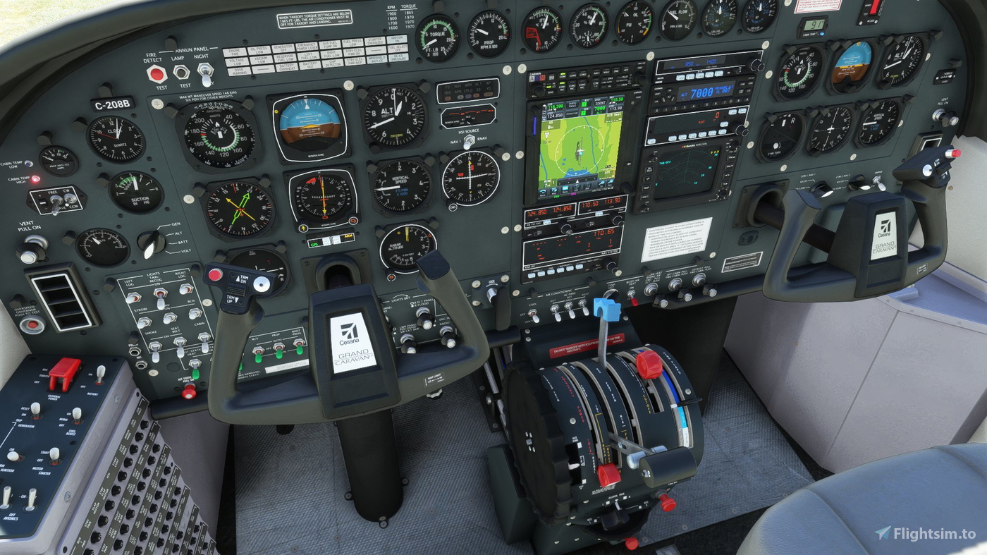 C208B Analog | Anthracite Cockpit Panels for Microsoft Flight Simulator ...