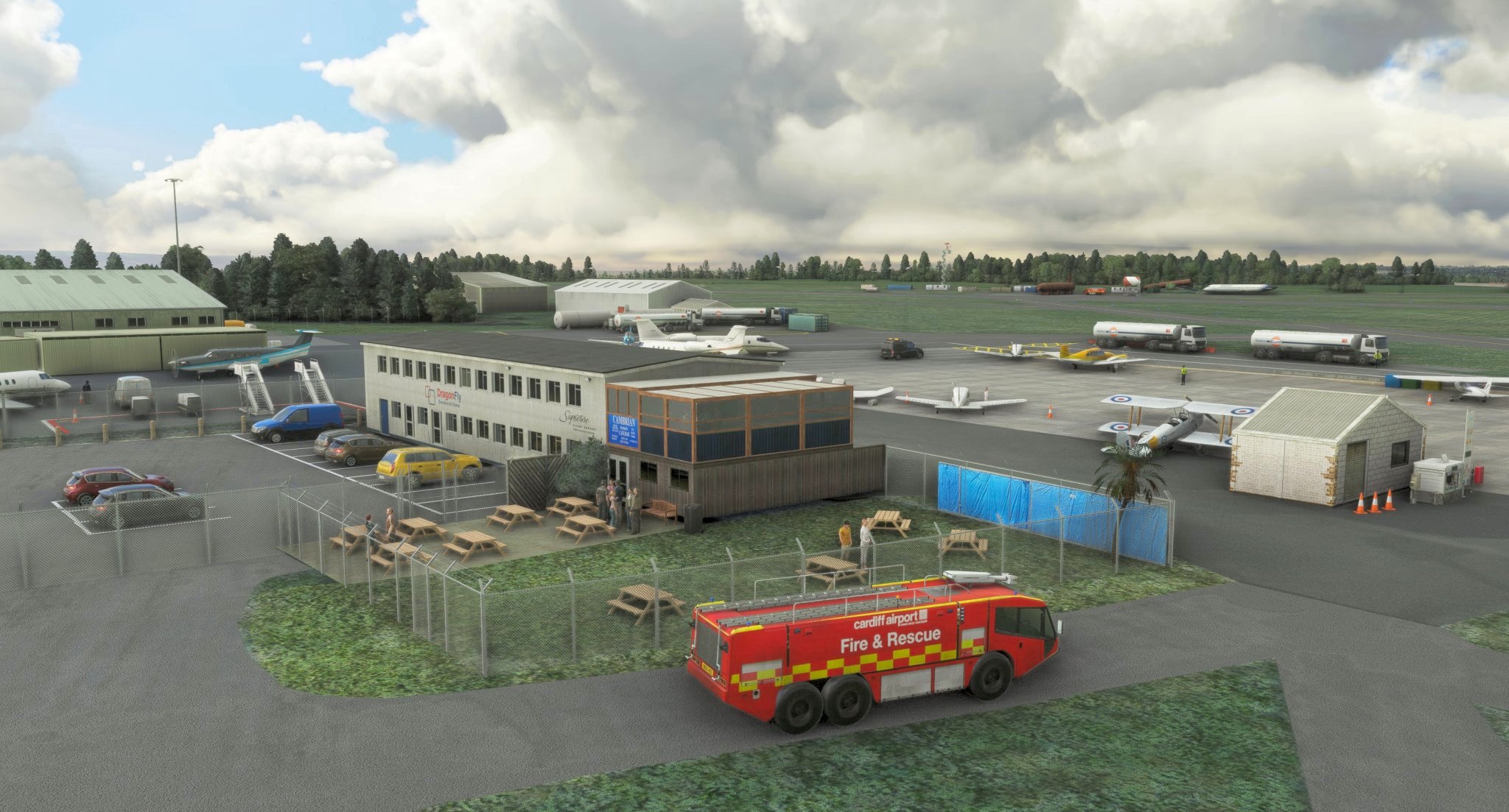 UK2000 Scenery - EGFF - Cardiff Airport for Microsoft Flight Simulator ...