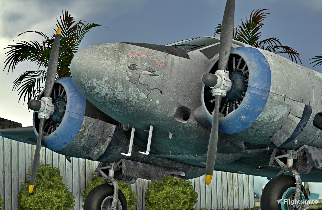 Carenado Beech 18 Haulin' (worn old military version) for Microsoft ...