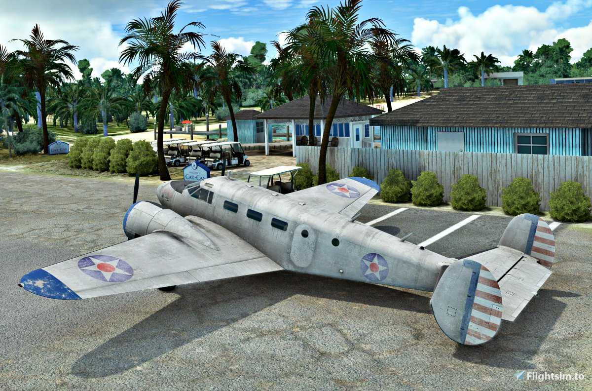 Carenado Beech 18 Haulin' (worn old military version) for Microsoft ...
