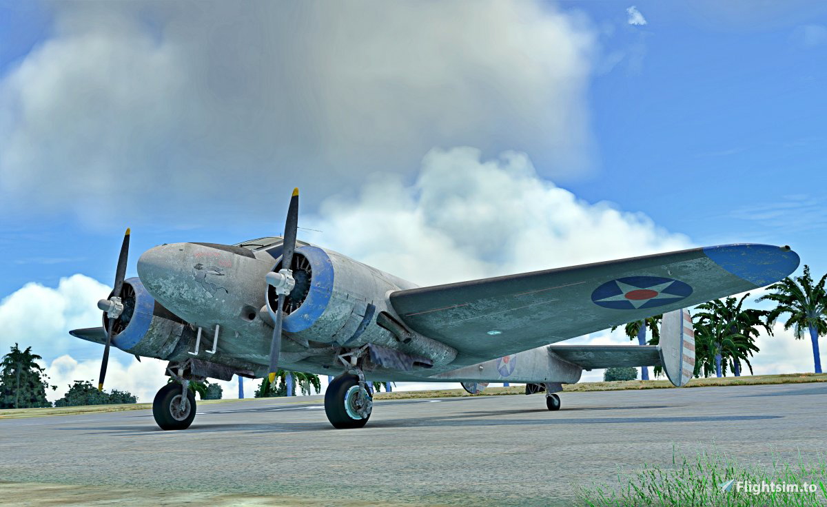 Carenado Beech 18 Haulin' (worn old military version) for Microsoft ...