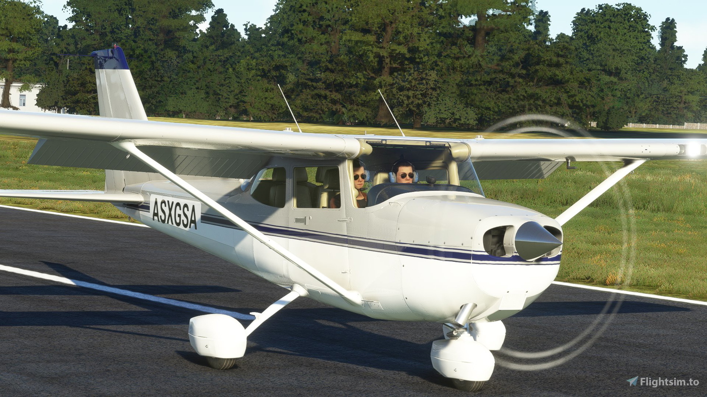 Cessna 172 G1000 Grey Blue Livery (Custom reg.) for Microsoft Flight ...