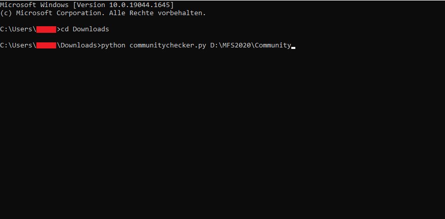 Community Folder Checker for Microsoft Flight Simulator | MSFS